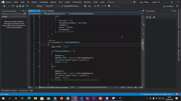 JogoDaVelhaCSharp ## | JogoDaVelhaCSharp